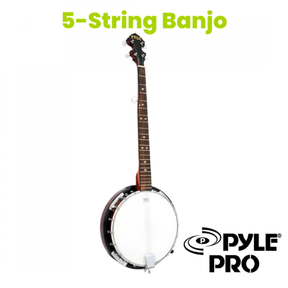 5-String Banjo with White Jade Tune Pegs